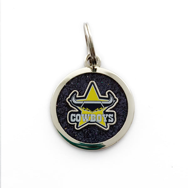 North Queensland Cowboys NRL Pet Tag Keyring Disc